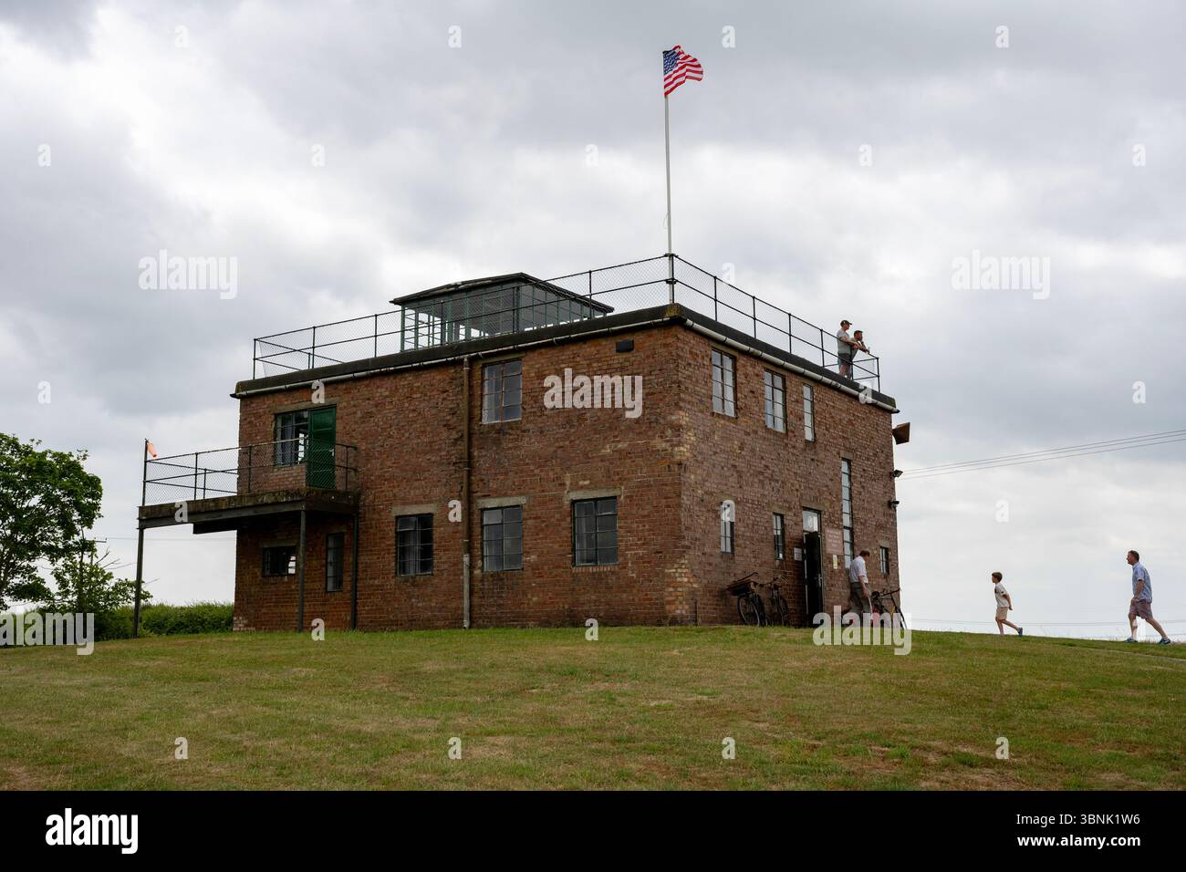 Debach airfield control tower museum Suffolk UK Stock Photo - Alamy