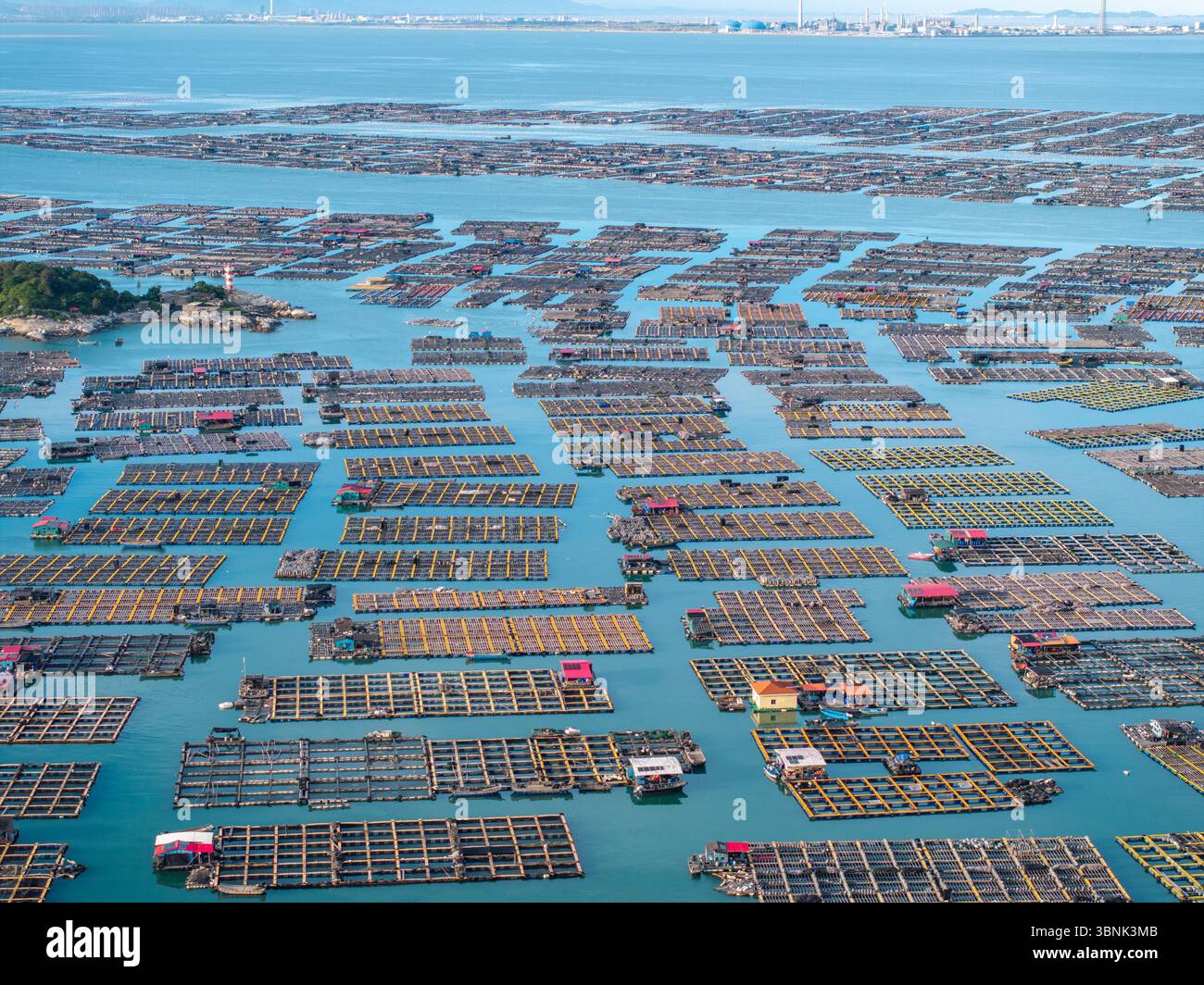 Aerial Photo Shows The Marine Granary In Dongshan County Zhangzhou
