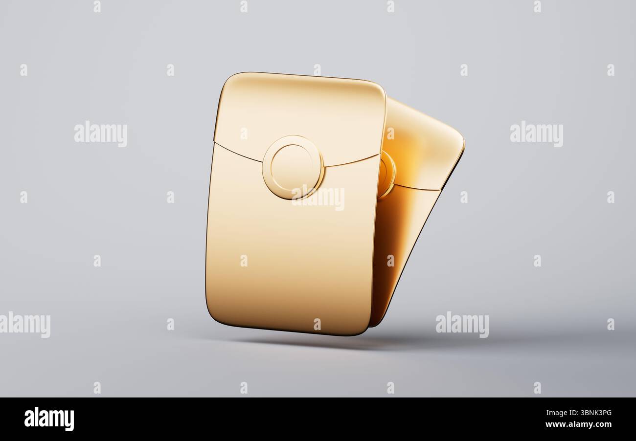 Chinese lucky golden package, 3d rendering. 3D illustration Stock Photo ...