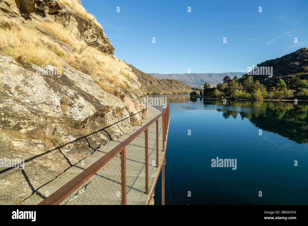 Opened in May 2021, the Lake Dunstan Trail is a 55km cycle trail ...