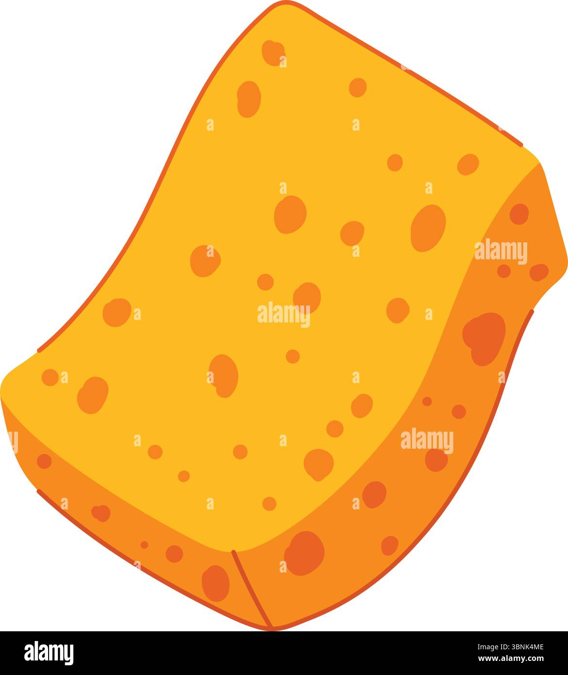 dishwashing yellow sponge cartoon vector illustration Stock Vector ...