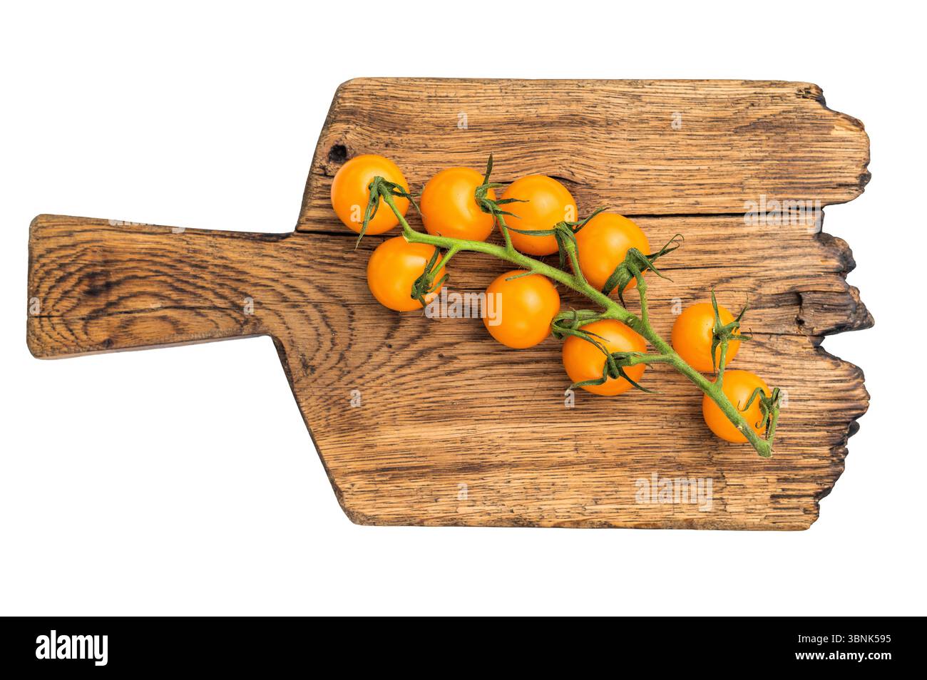 Fresh small yellow cherry tomatoes assortment, mini organic cocktail ...