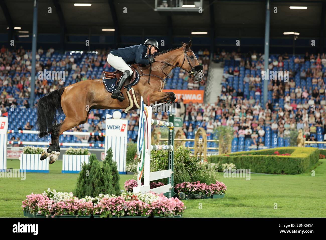Gregory Wathelet of Belgium with Double Jeu D'honvault during the ...