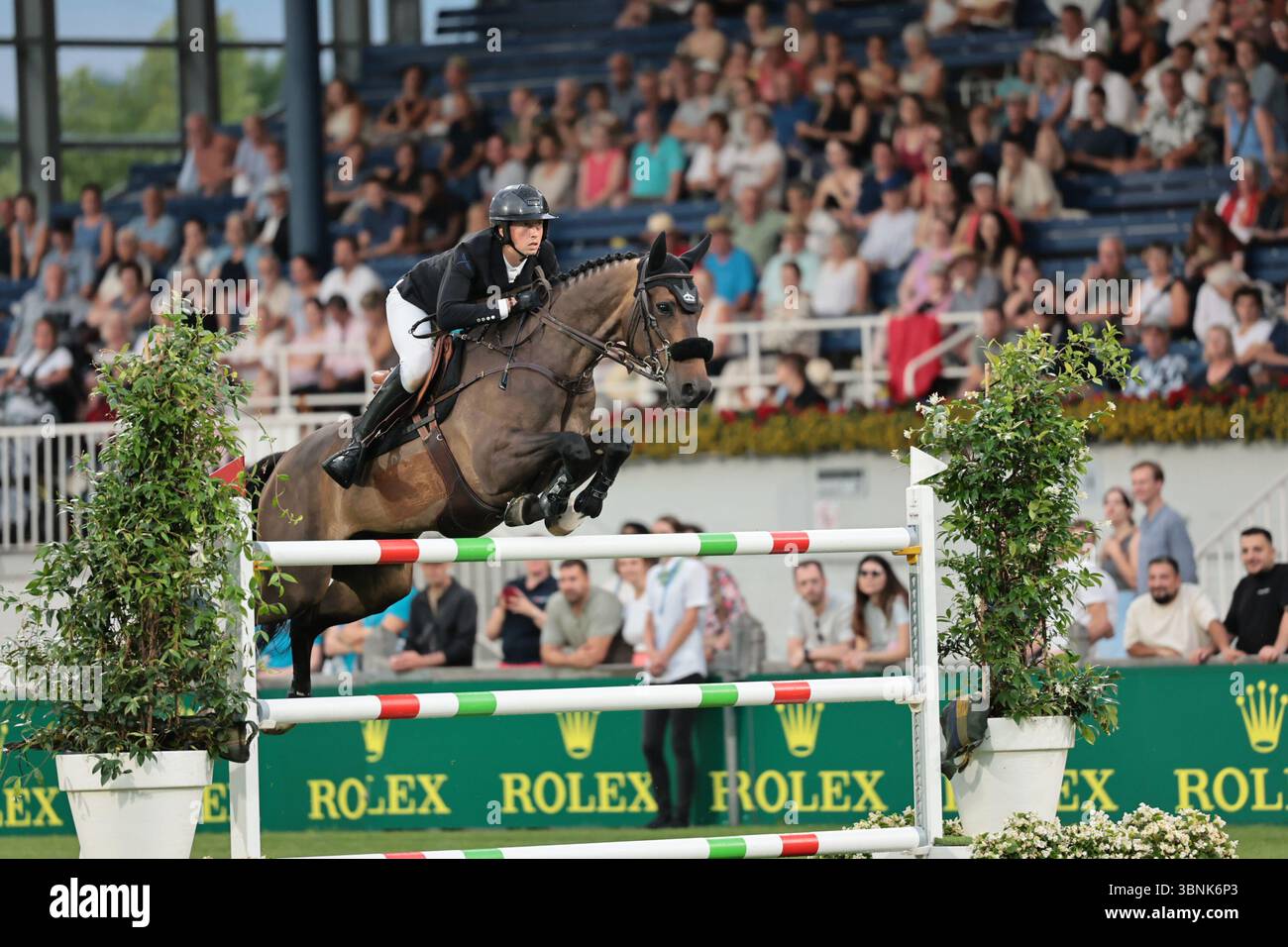 Martin Fuchs of Switzerland with Commissar Pezi during the Turkish ...