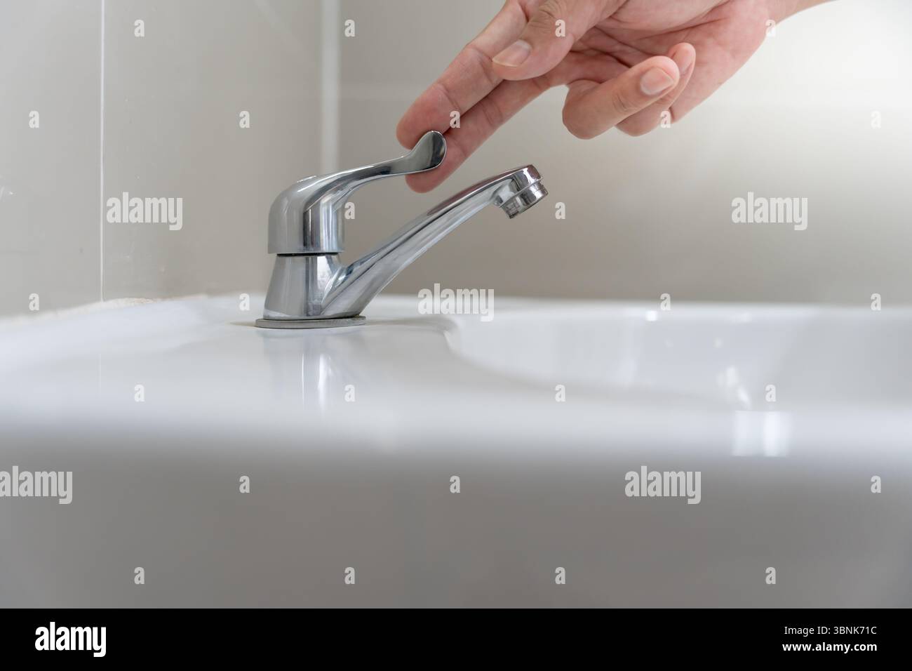 Save water. Volunteer keeps turning off the running water in the ...