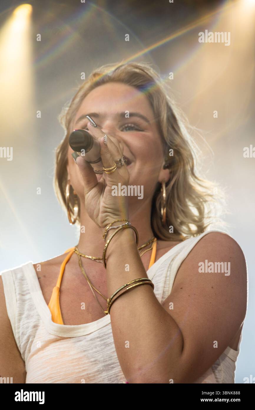 Roskilde, Denmark. 02nd July, 2025. Danish actress and singer Annika ...