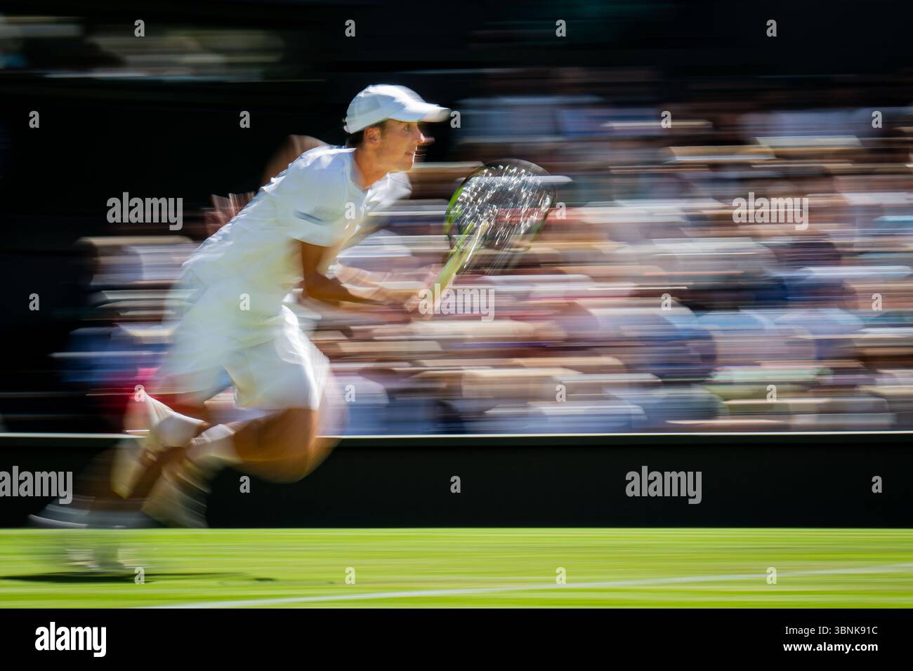 250702 Oliver Tarvet of Great Britain competes in a second round ...