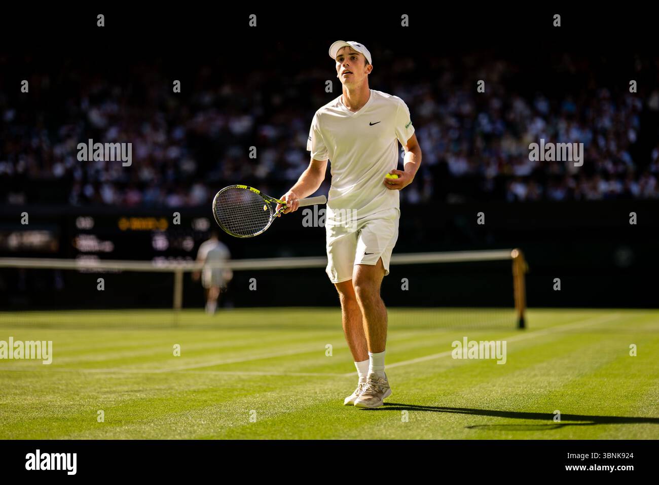 250702 Oliver Tarvet of Great Britain competes in a second round ...