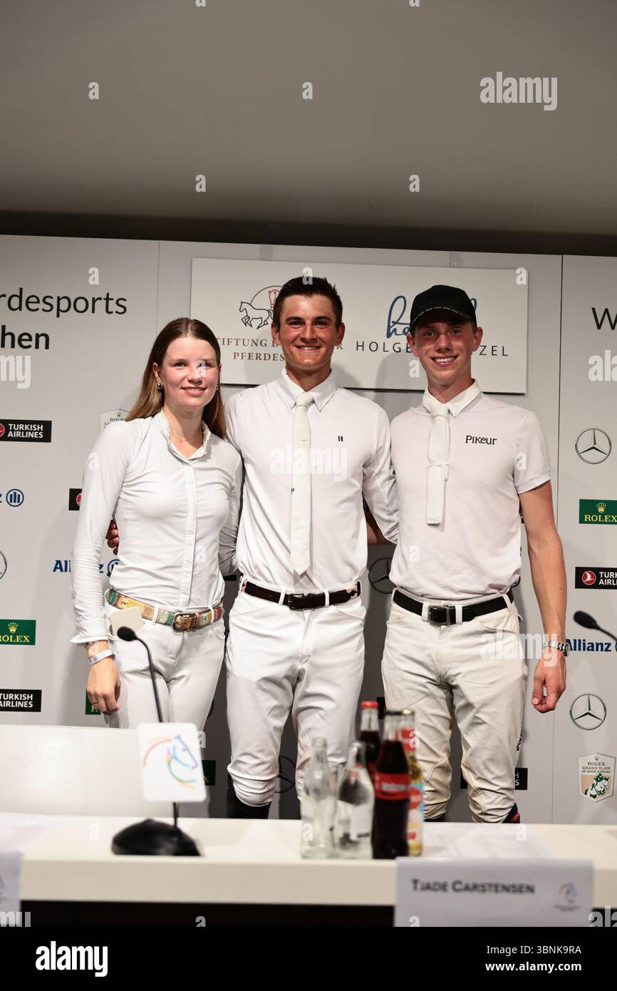 Johanna Beckmann, Hannes Ahlmann and Tjade Carstensen during the German U25 Trophy of the ...