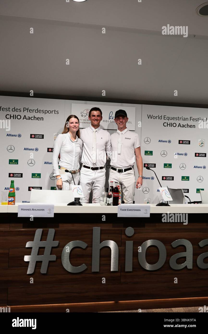 Johanna Beckmann, Hannes Ahlmann and Tjade Carstensen during the German ...