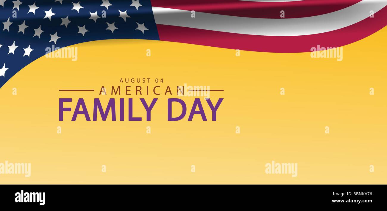 Flag usa concept family Stock Vector Images - Alamy