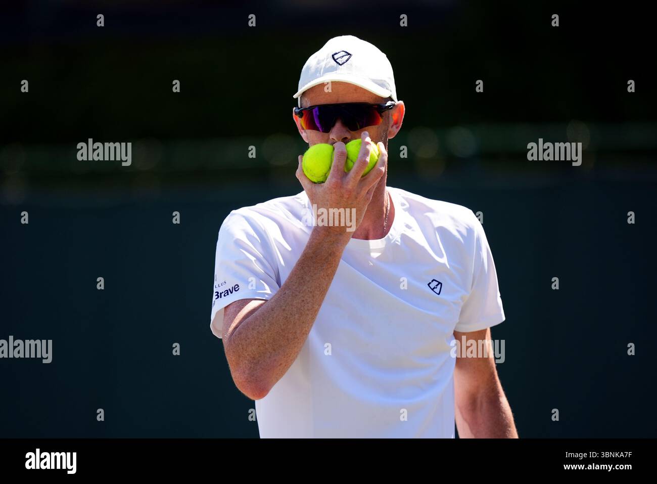Jamie Murray during his doubles against Francisco Cabral and Lucas ...