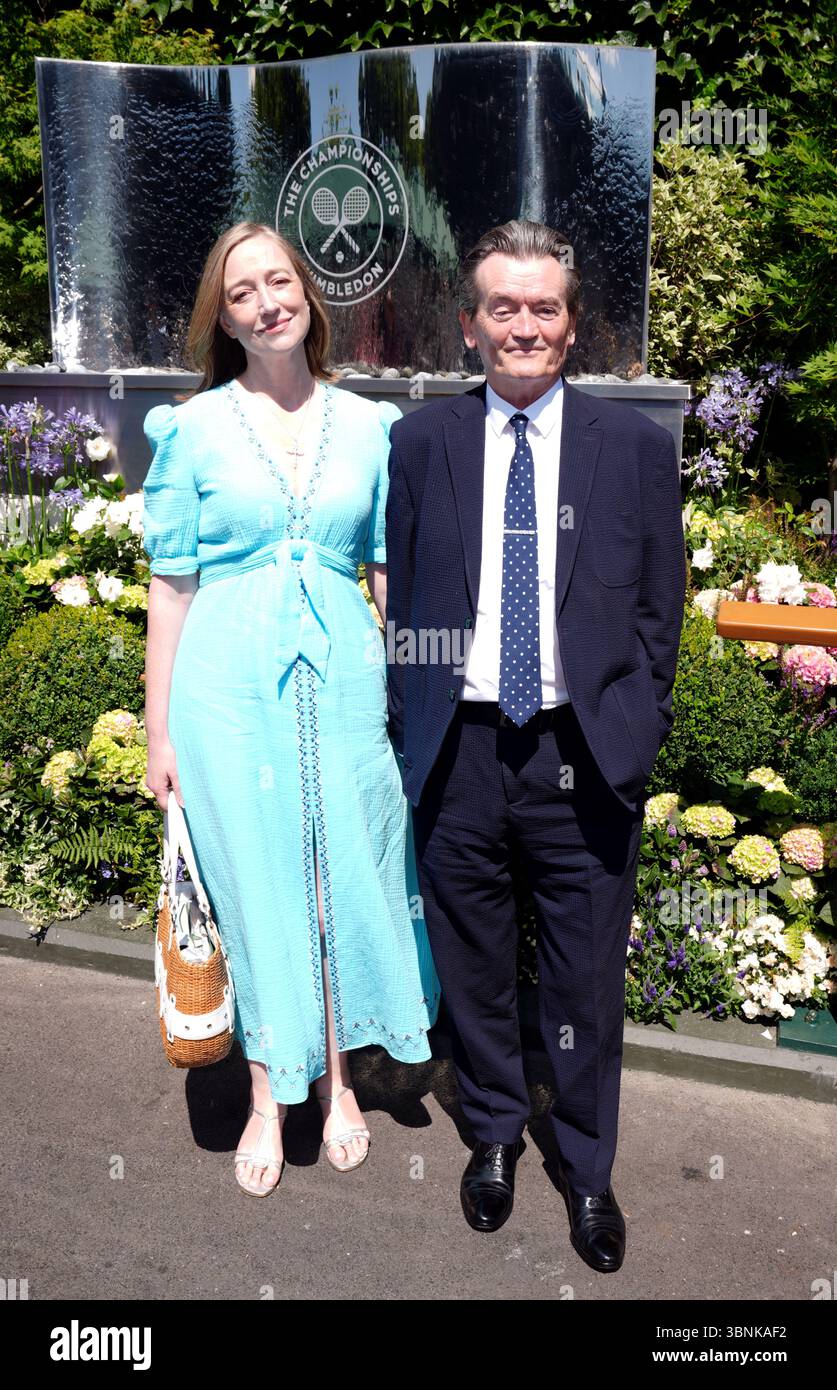 Feargal Sharkey with his wife Elizabeth on day four of the 2025 ...