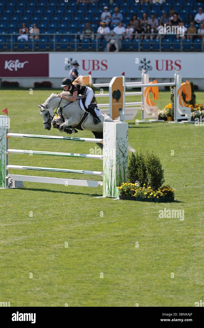 Charlotte Grave of Germany with Hella during the German U25 Trophy of ...