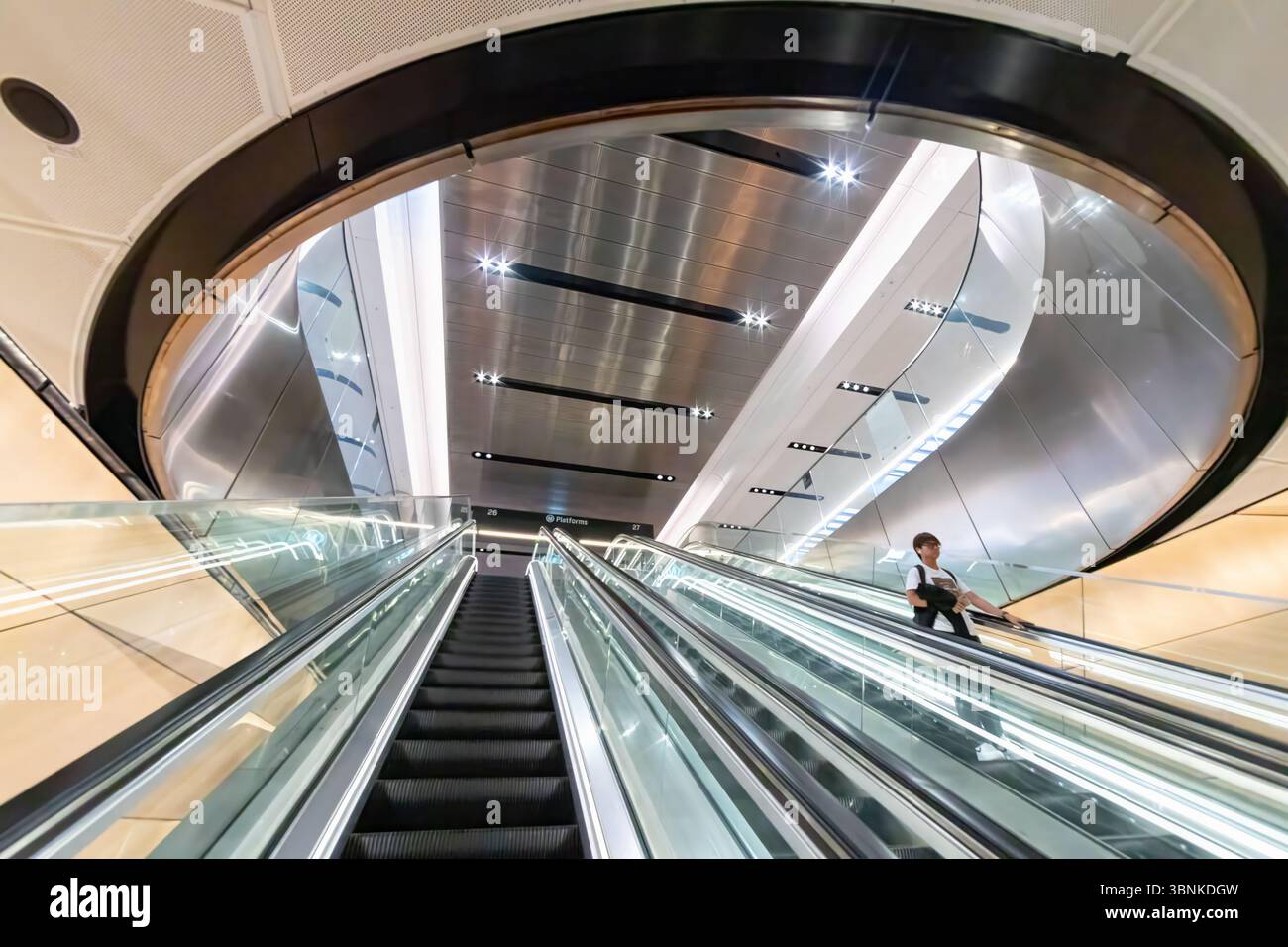 The modern driverless 'Sydney Metro' train line opened in 2024 and runs ...