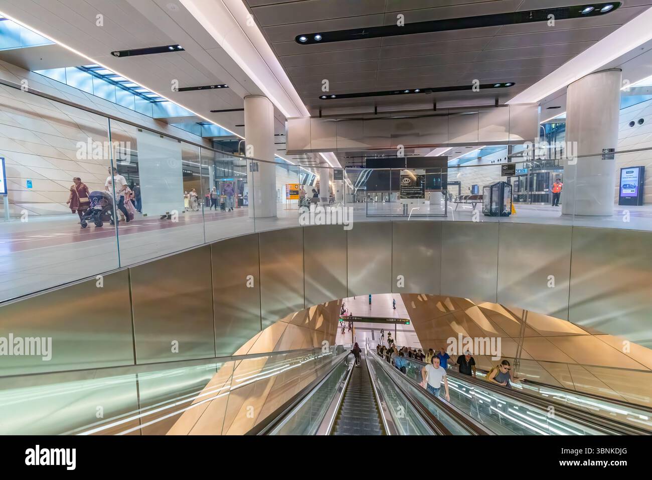 The modern driverless 'Sydney Metro' train line opened in 2024 and runs ...