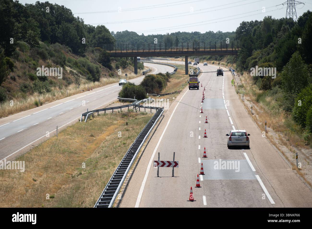 The location on the A-52 in Palacios de Sanabria near the city of ...