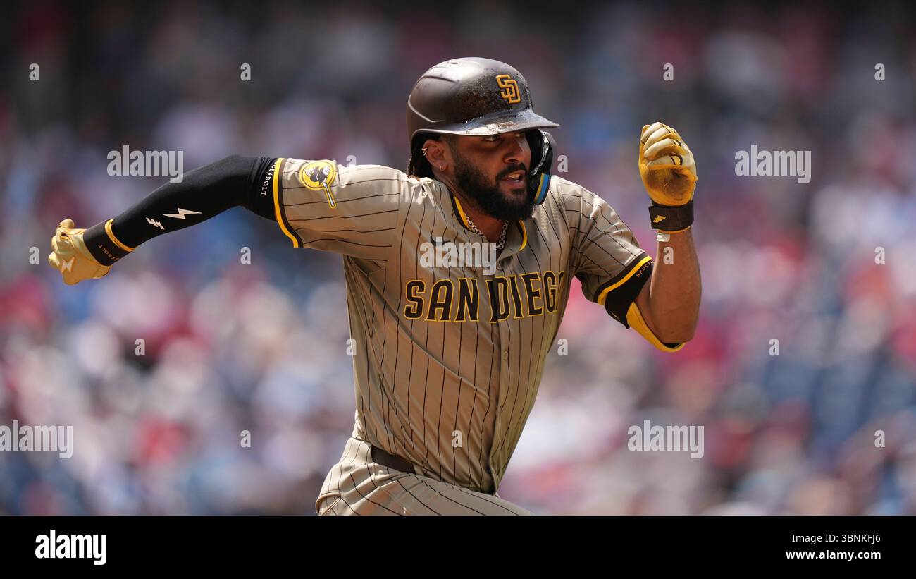 San Diego Padres' Fernando Tatis Jr. plays during the first baseball ...