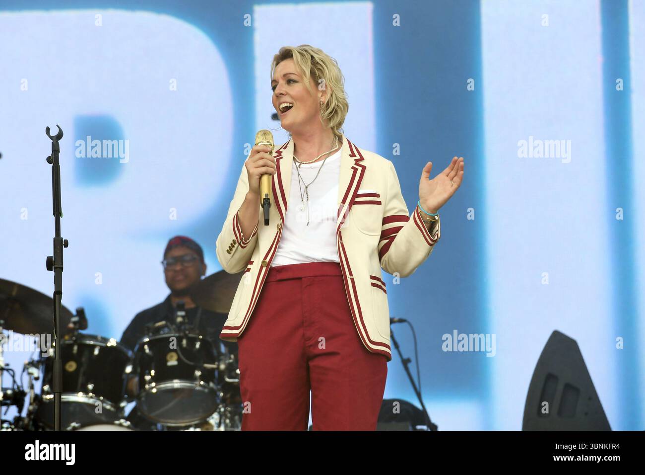 SHEPTON MALLET, ENGLAND - JUNE 28: Brandi Carlile performing on the ...