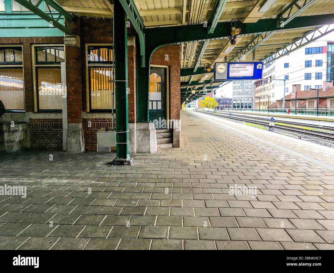 Deverter, Gelderland. Railway Station's Platform on my way to Berlin ...