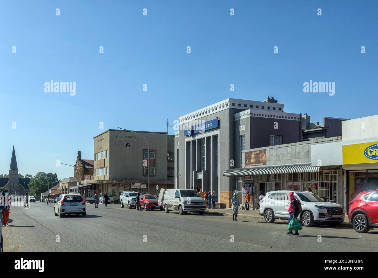 Heilbron, South Africa - May 26, 2025: A street scene, with businesses ...