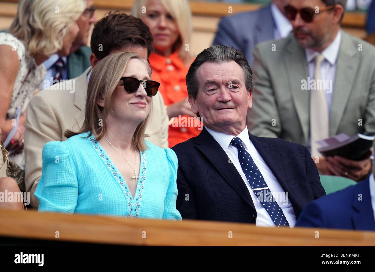 Feargal Sharkey with his wife Elizabeth in the Royal Box on day four of ...