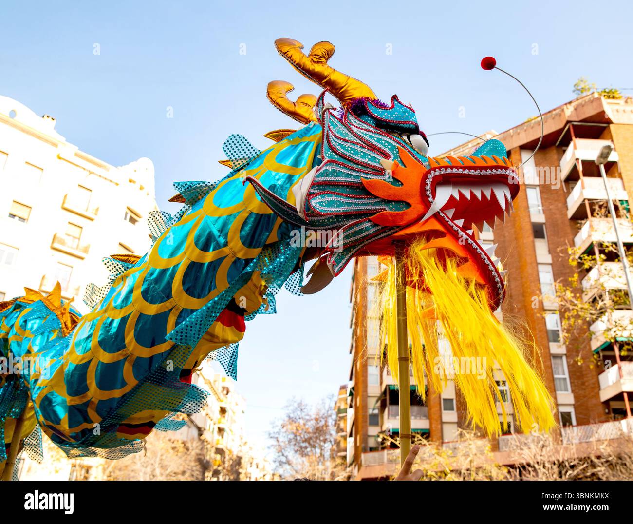 Chinese decorations, Chinese dragon head. Chinese New Year Stock Photo ...