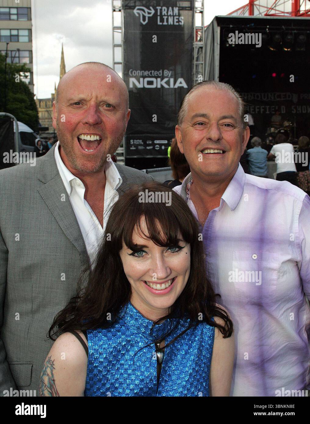 Glenn Gregory, Kate Jackson and Martyn Ware at the Tramlines Festival ...