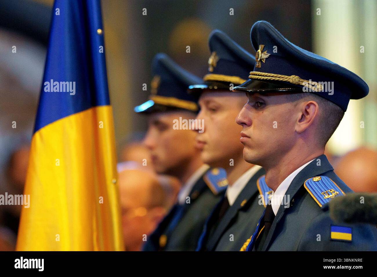 Funeral ceremony of F-16 pilot 1st Class Lt. Col. Maksym Ustymenko ...