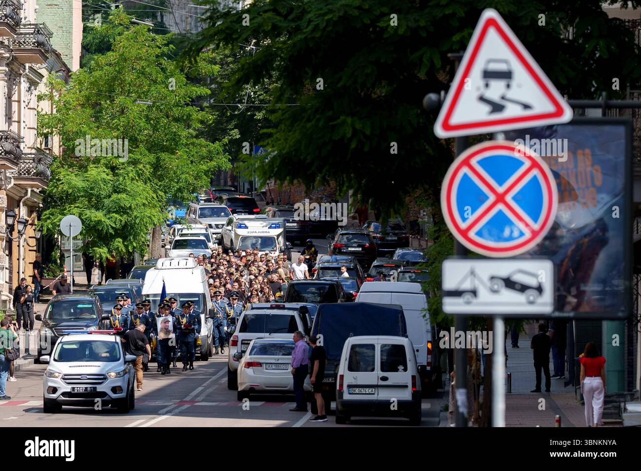 Funeral ceremony of F-16 pilot 1st Class Lt. Col. Maksym Ustymenko ...