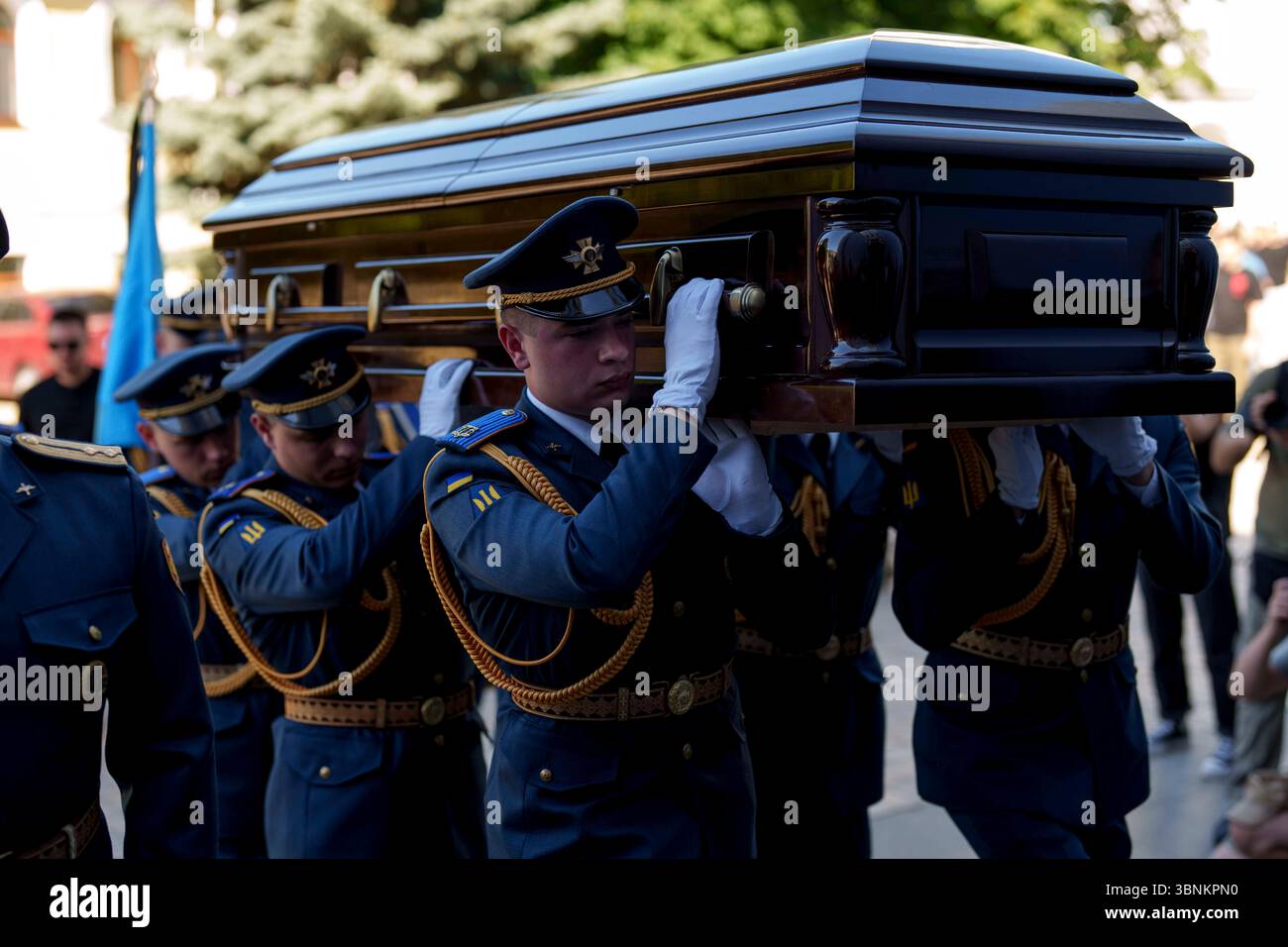 Kyiv, Kyiv City, Ukraine. 3rd July, 2025. Funeral ceremony of F-16 ...