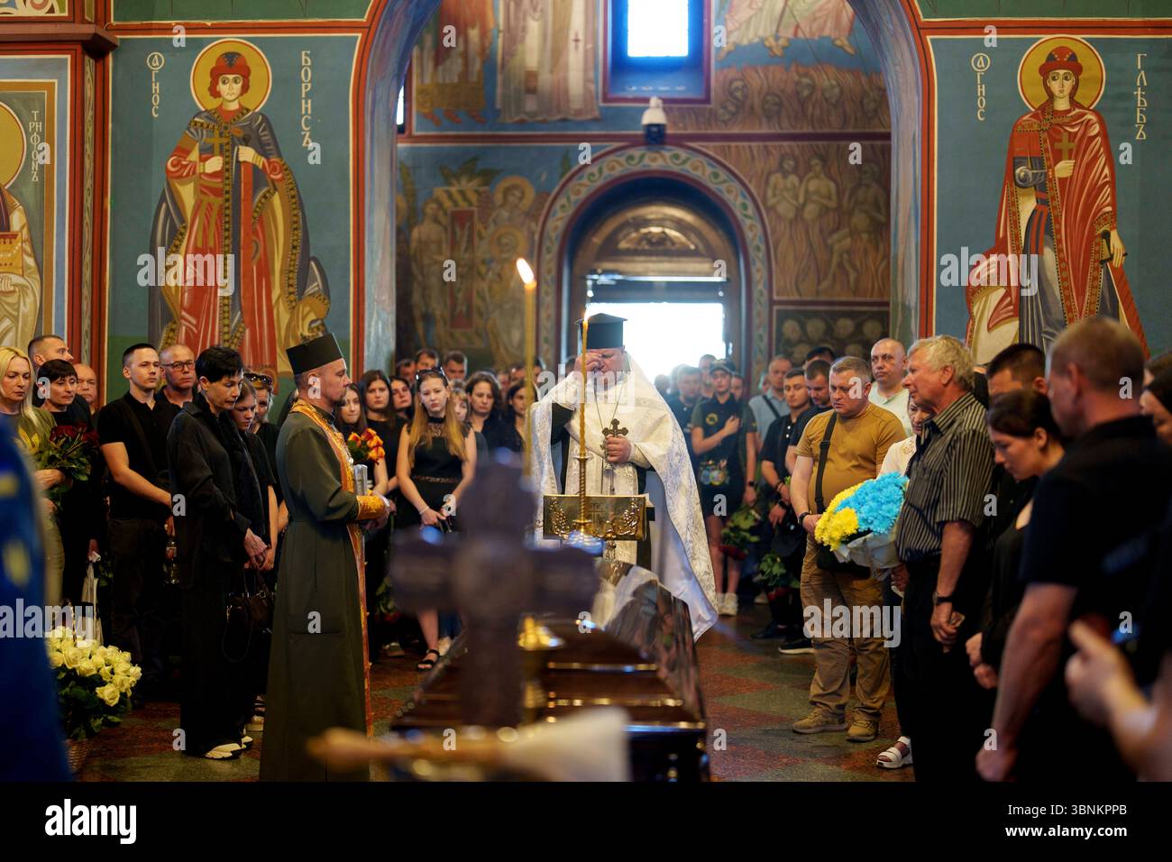 Kyiv, Kyiv City, Ukraine. 3rd July, 2025. Funeral ceremony of F-16 ...
