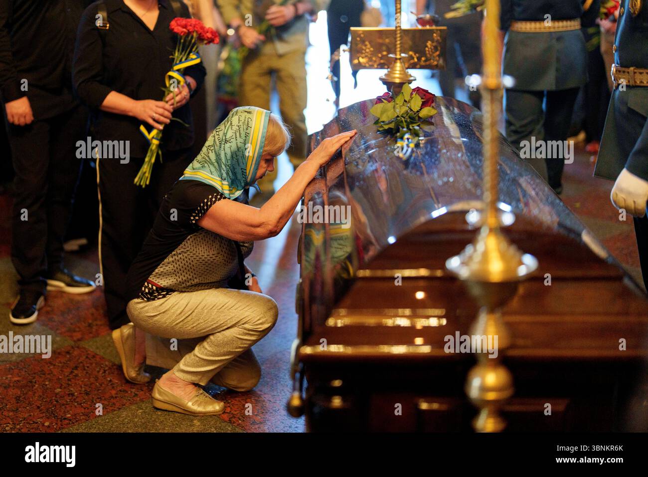 Funeral ceremony of F-16 pilot 1st Class Lt. Col. Maksym Ustymenko ...