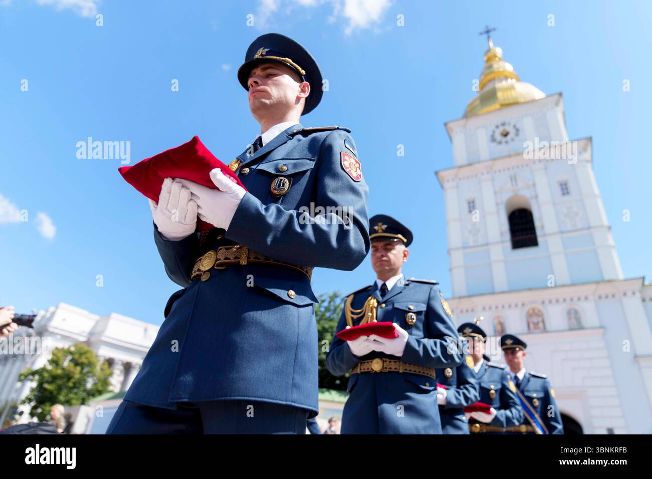 Funeral ceremony of F-16 pilot 1st Class Lt. Col. Maksym Ustymenko ...