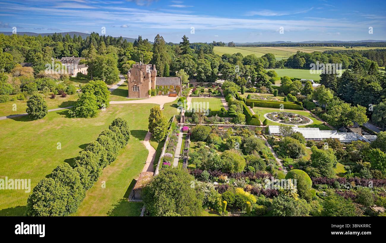 Crathes Castle Banchory Aberdeenshire Scotland the harled building ...