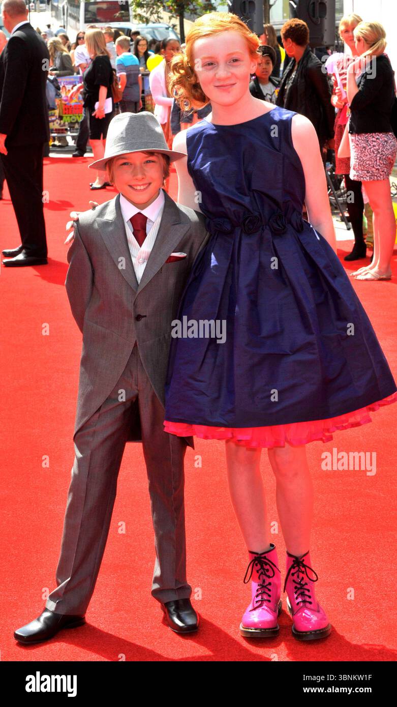 Ross Marron and Scarlett Stitt at the world film premiere of "Horrid ...