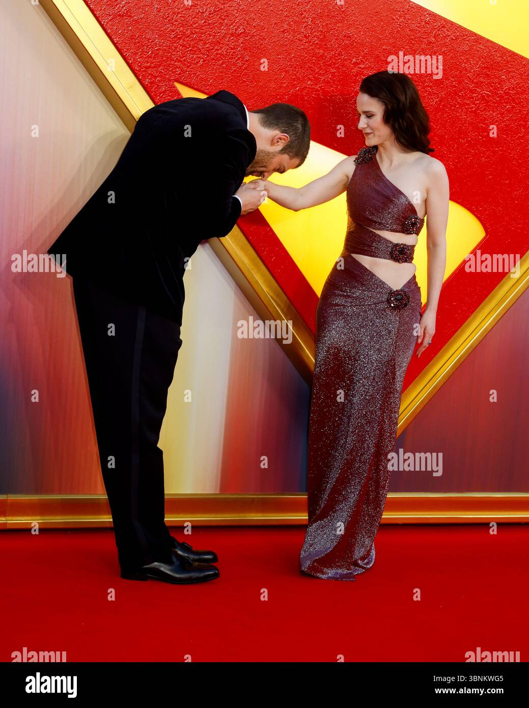 London, UK. 02nd July, 2025. David Corenswet and Rachel Brosnahan ...
