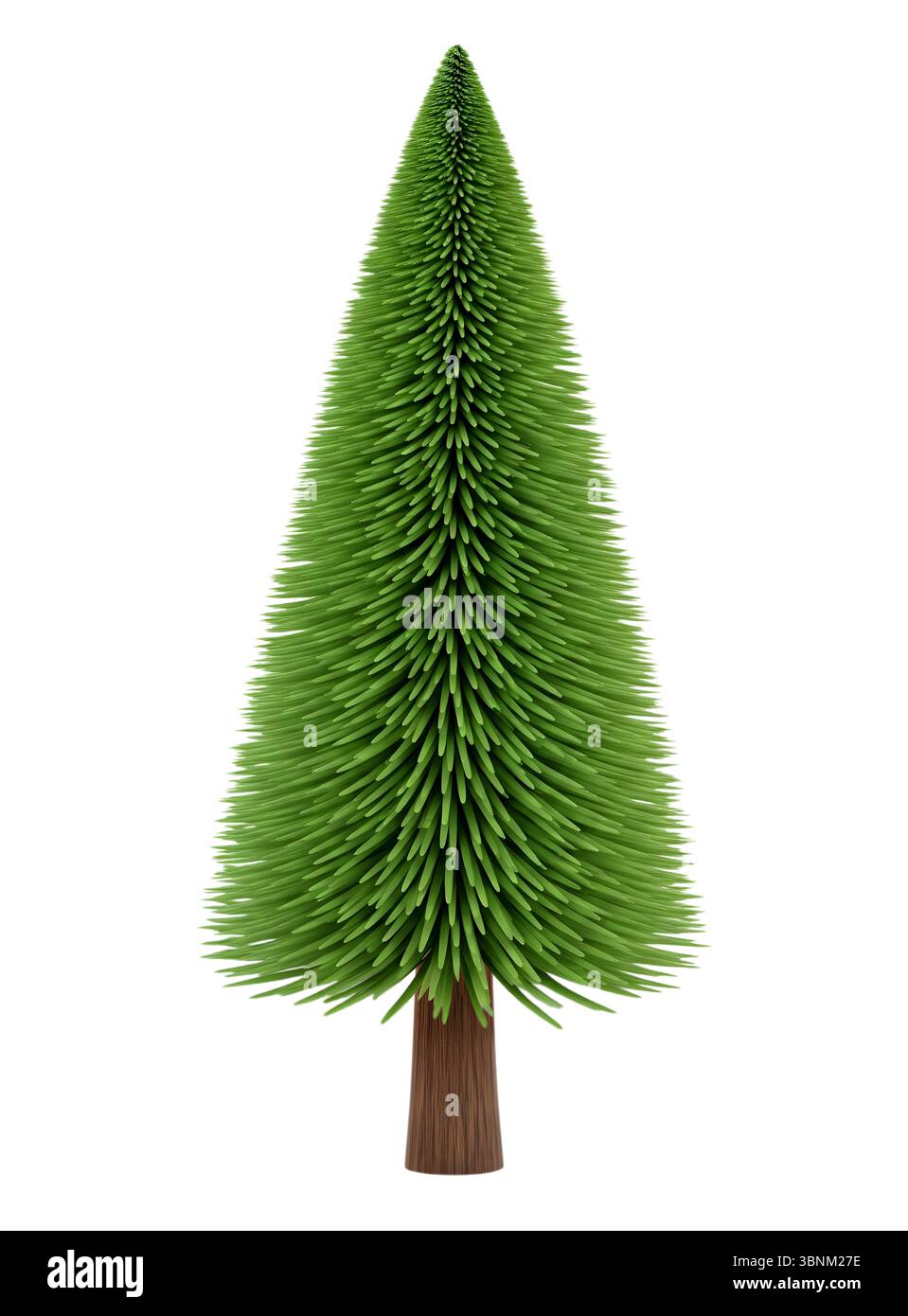 pine tree minimalist 3D rendering in a soft and smooth renderer Stock ...