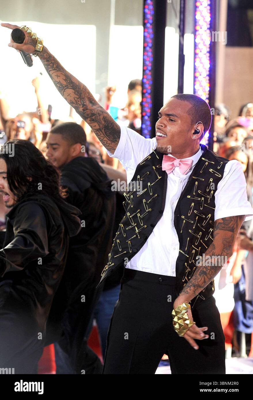 Chris Brown performs on NBC's 'Today' Show at Rockefeller Center in New ...