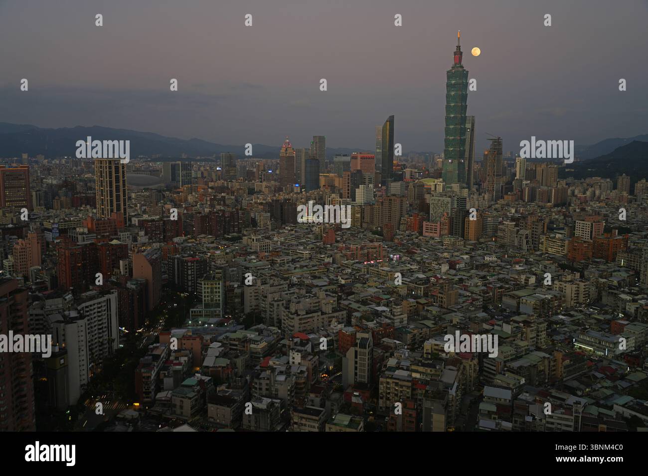 TAIPEI, TAIWAN -13 JAN 2025- Night view of Taipei 101, the tallest ...