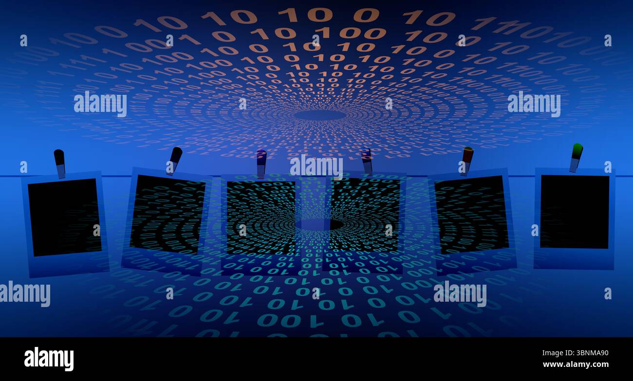 Abstract Artificial intelligence. Technology web background. Virtual ...