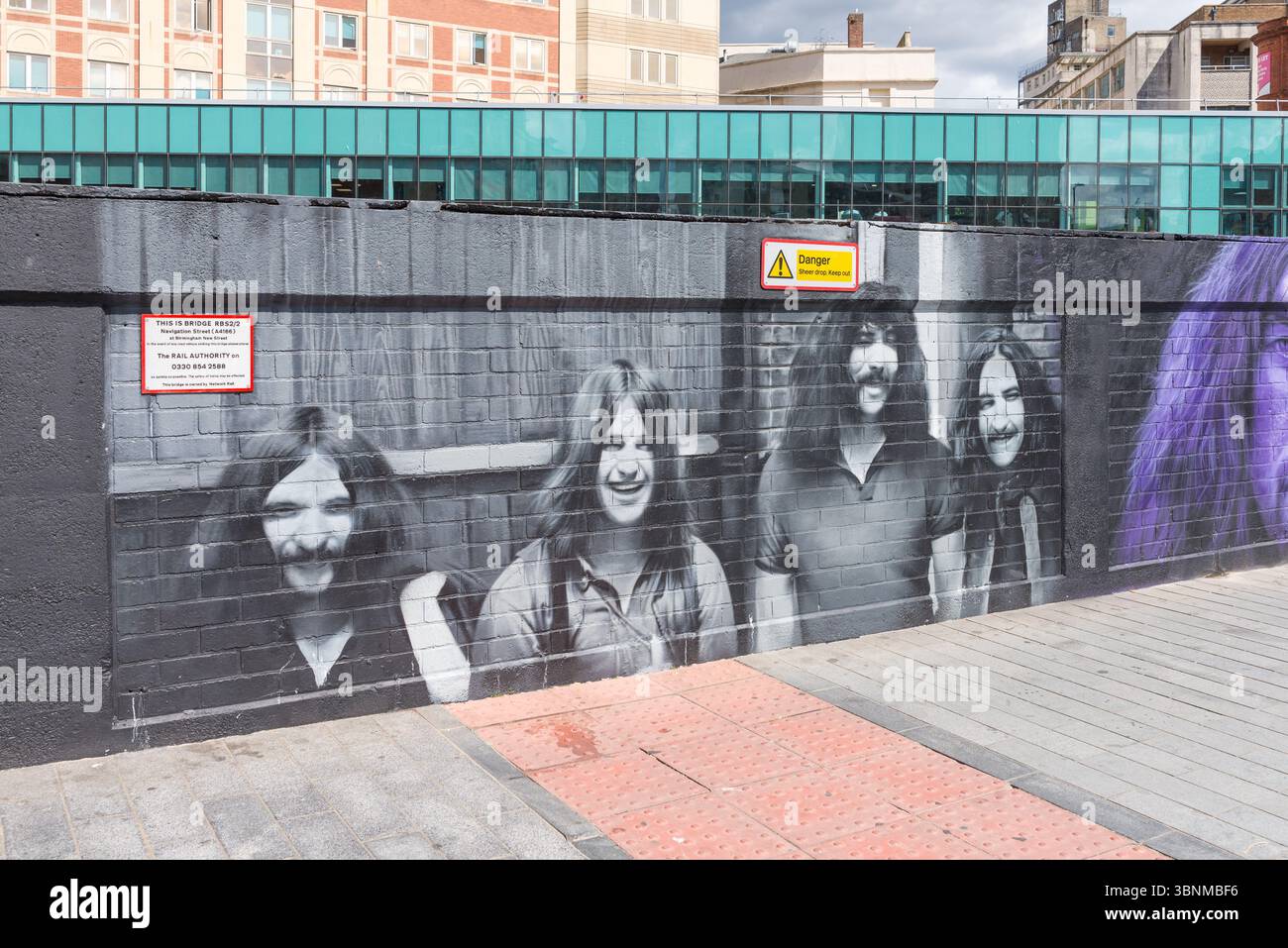Mural painted by Mr Murals on brick wall in Navigation Street ...