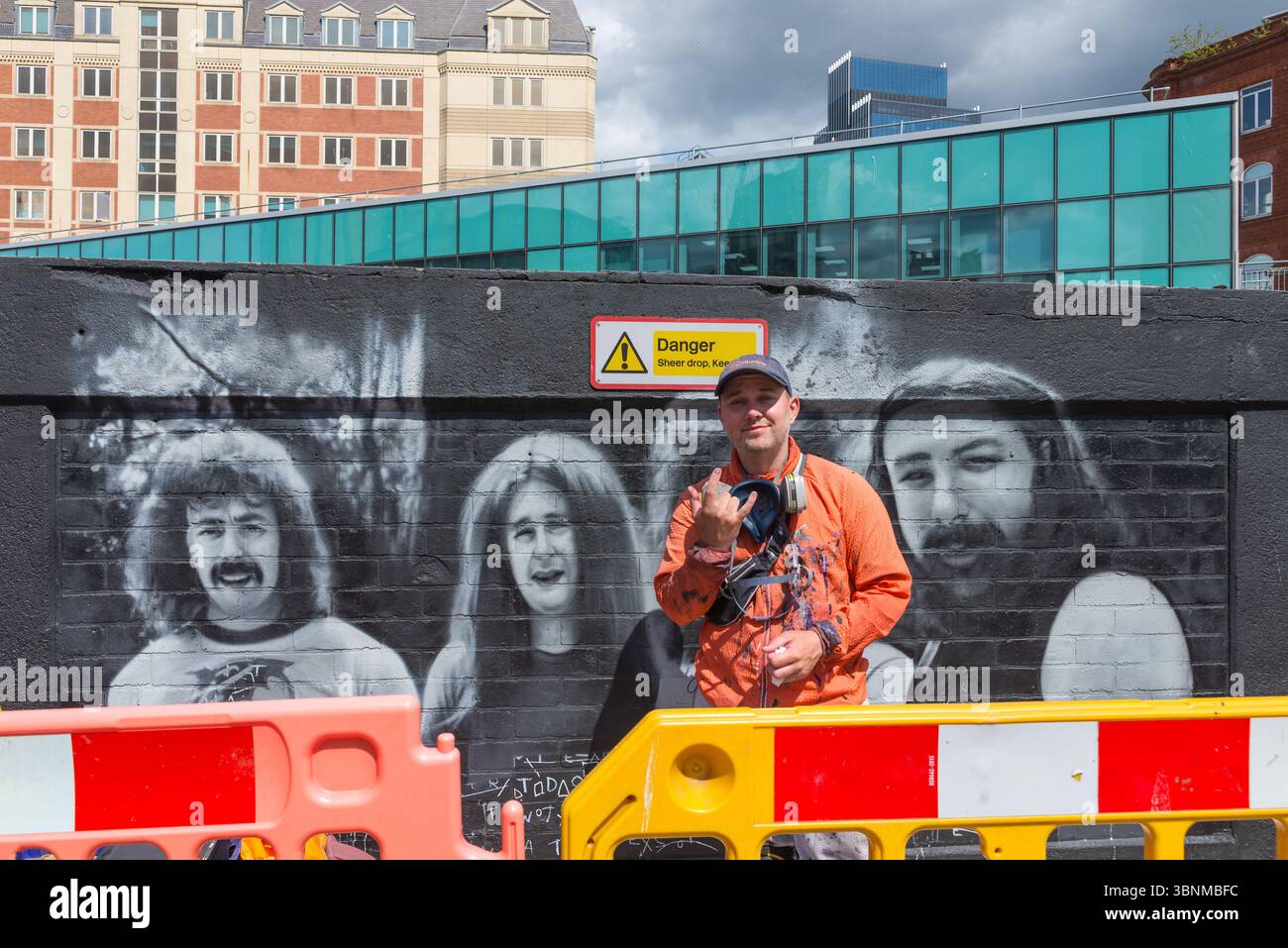Mural painted by Mr Murals on brick wall in Navigation Street ...