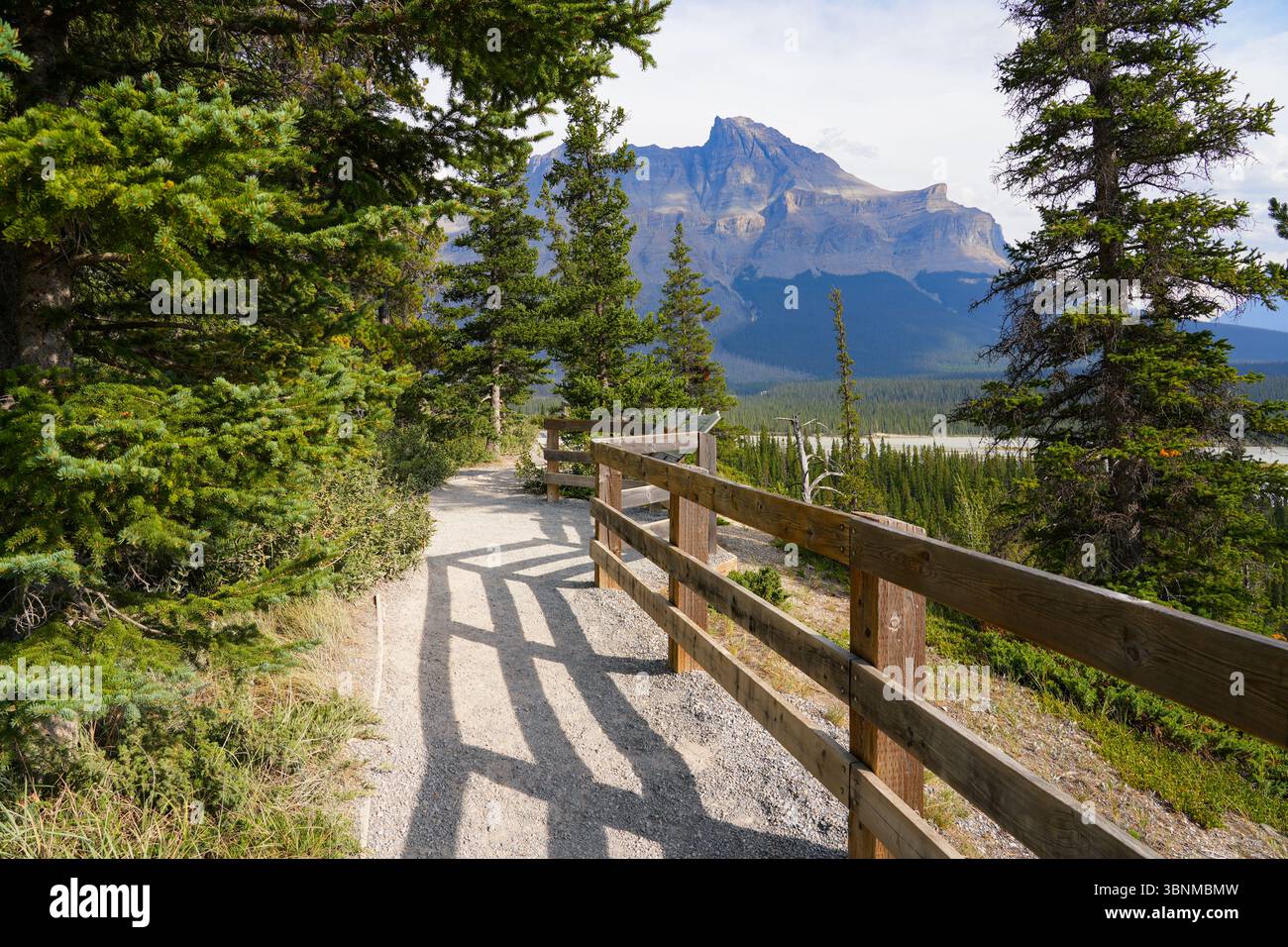 Howse Pass Viewpoint at the Saskatchewan River Crossing, Banff National ...