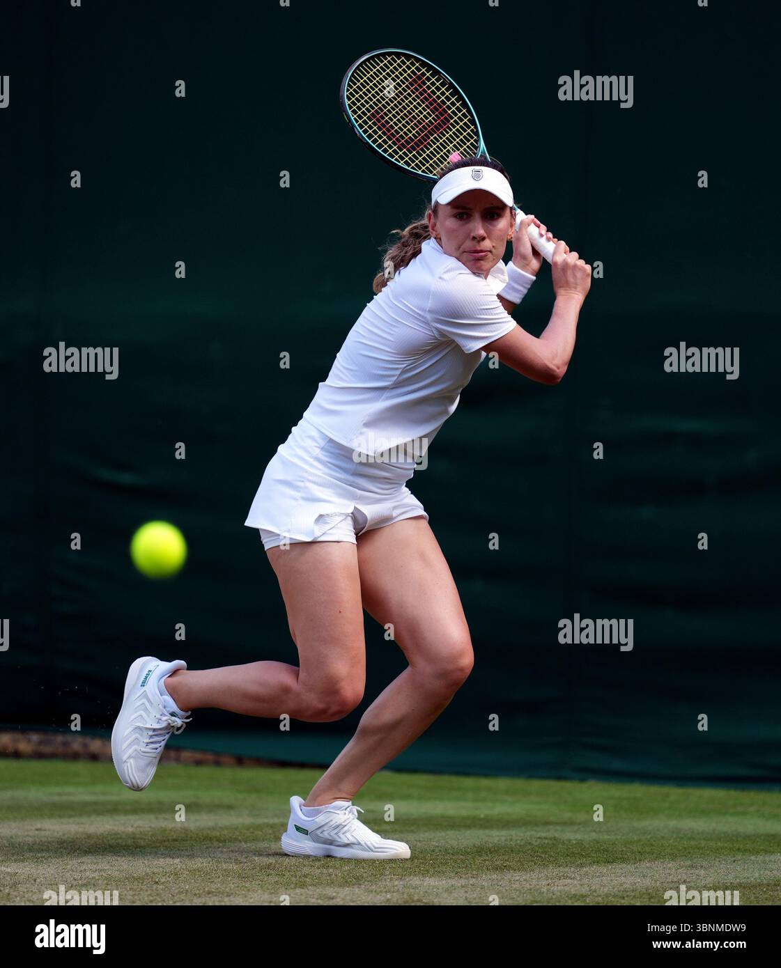Ekaterina Alexandrova during her match against Suzan Lamens on day four ...