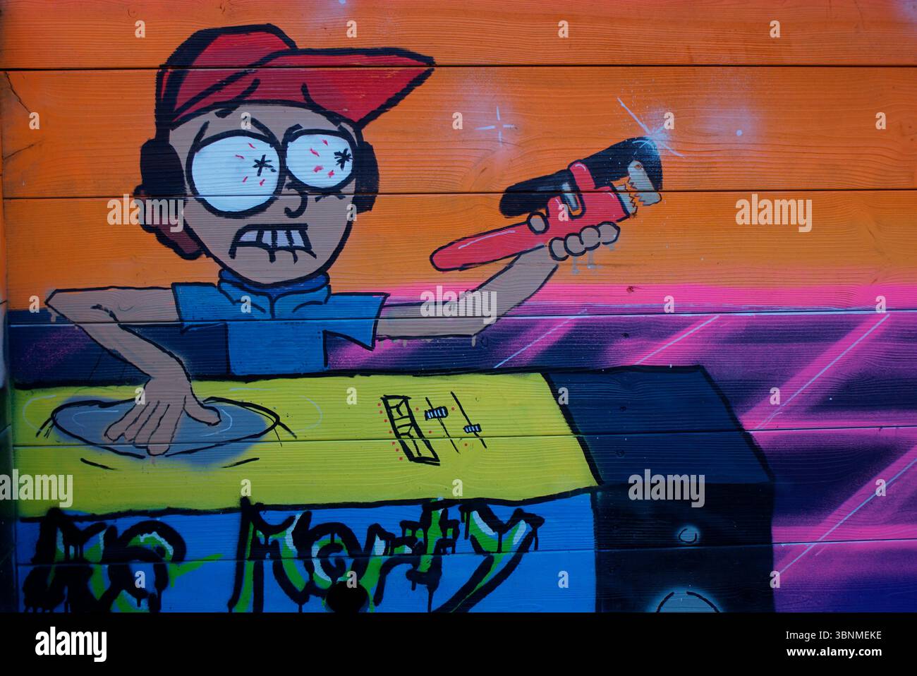 Graffiti in the schanze district of hamburg hi-res stock photography ...