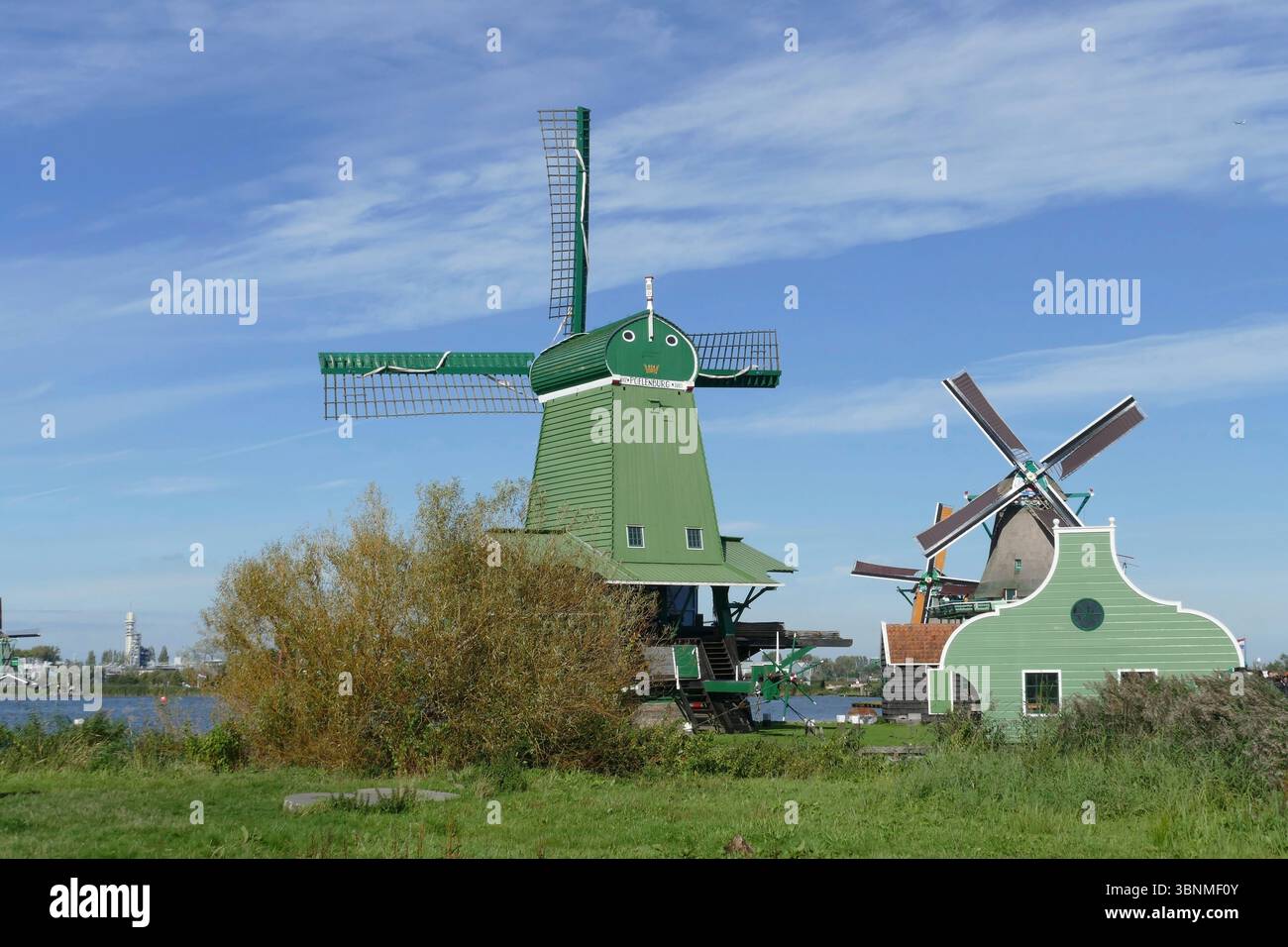 Windmills open air museum zaanse schans hi-res stock photography and ...