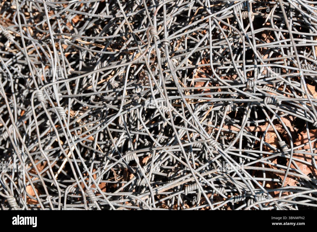 Scrap metal wire in a mess Stock Photo - Alamy