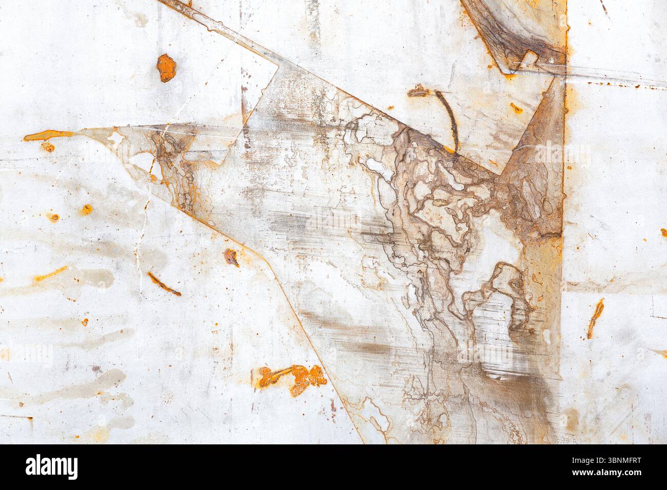 Rust spots on sheet metal plate as background Stock Photo - Alamy