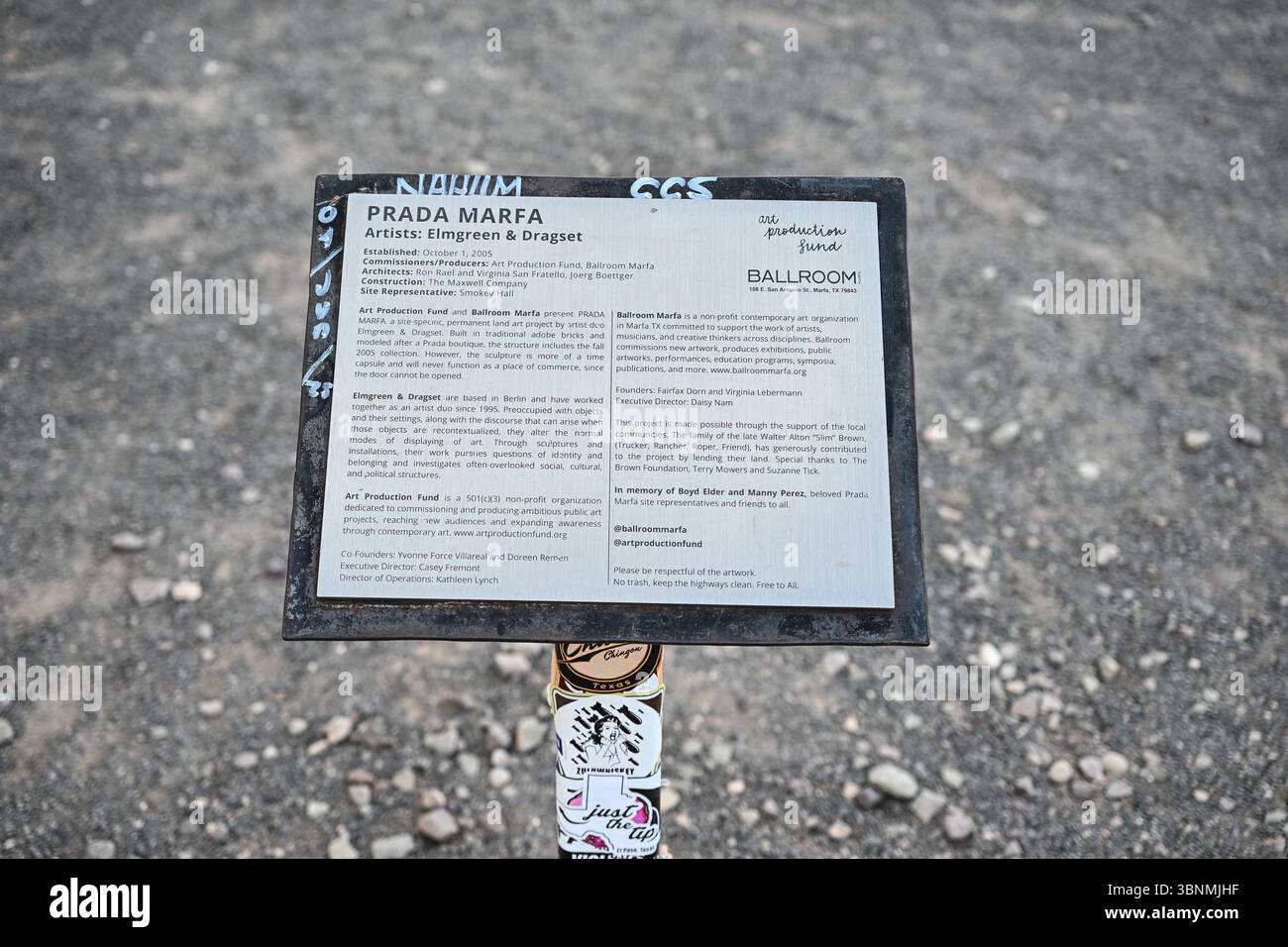 Sign for Prada Marfa art instillation in Texas Stock Photo - Alamy